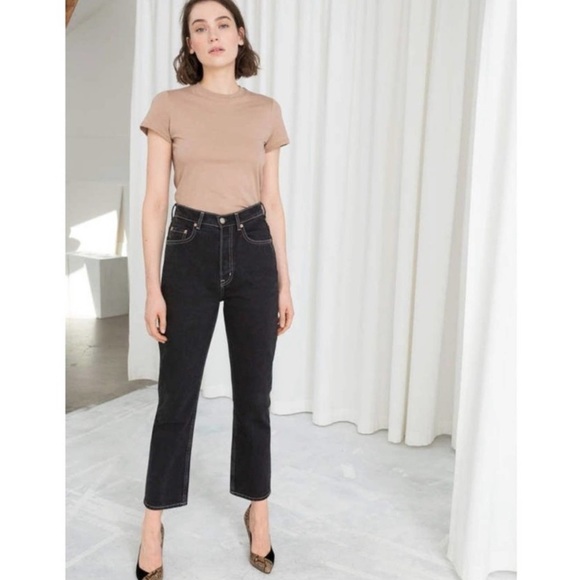 & Other Stories | Jeans | Other Stories Cropped Straight High Rise ...